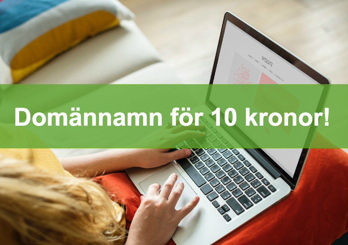 Just nu! Domännamn för endast 10 kronor! - Hemsida24